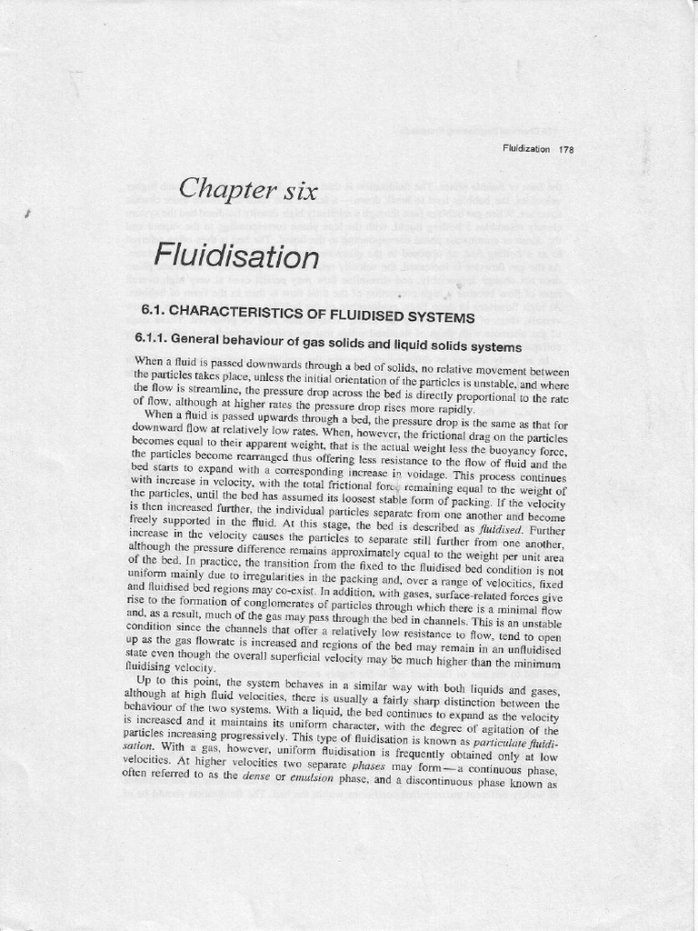 Chapter 6 Fluidisation | PDF | Fluidization | Flow Measurement