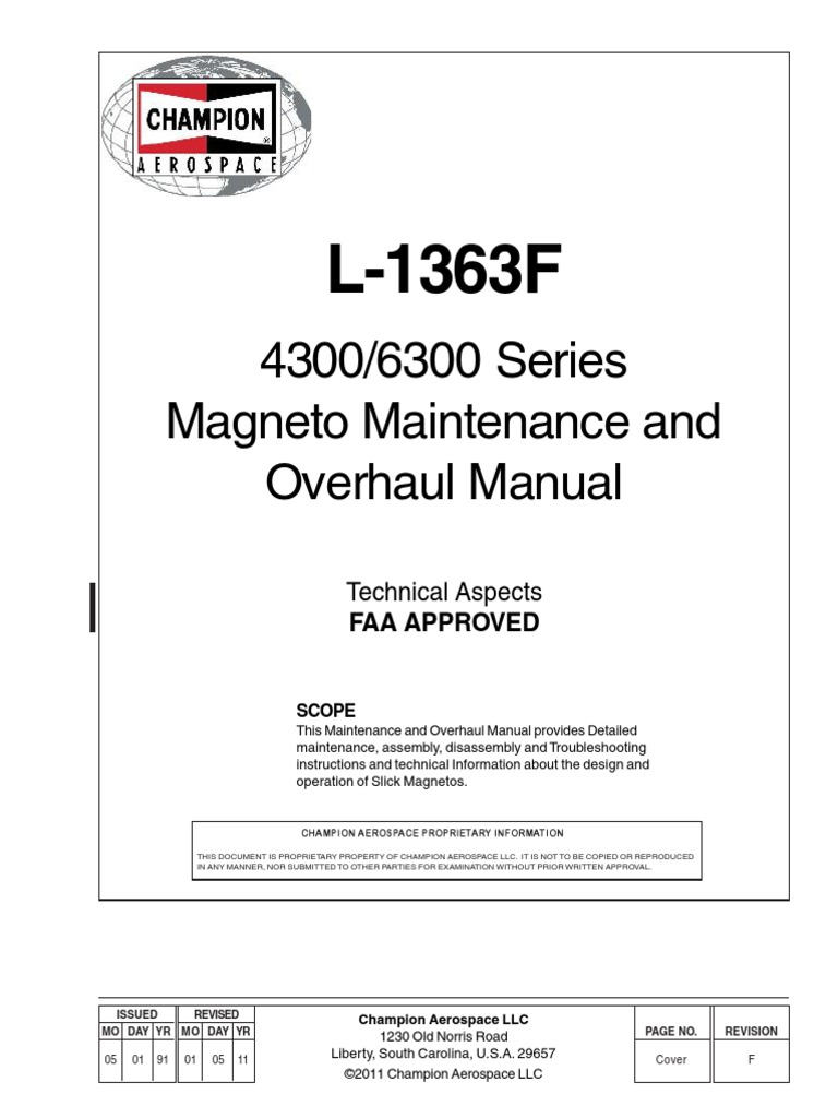 Slick Mag Overhaul Manual | PDF | Ignition System | Distributor