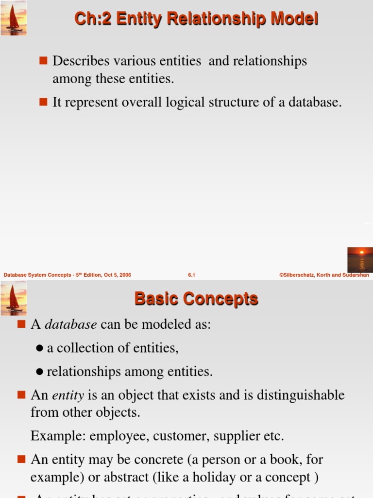 Ch:2 Entity Relationship Model | PDF | Databases | Object (Computer ...