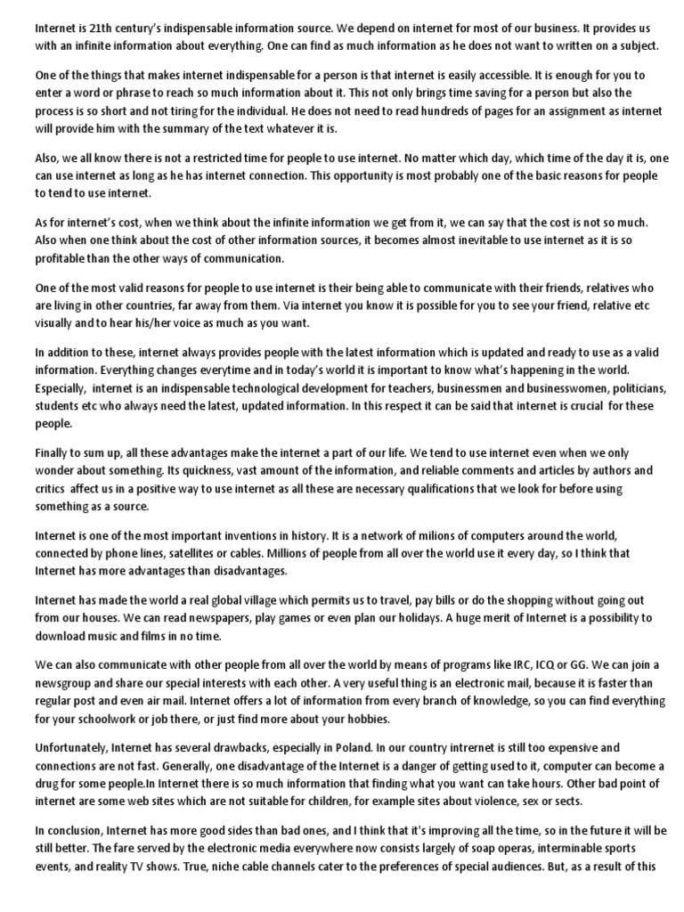 Internet in 21th Century | PDF | Internet | Computer Network