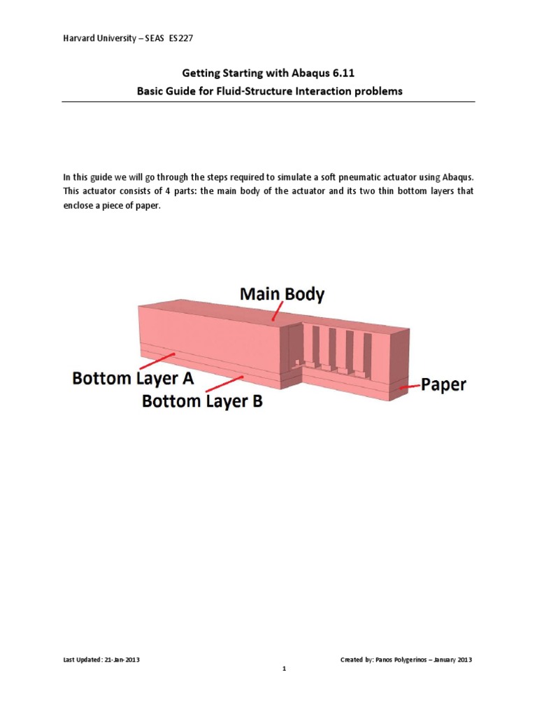 Abaqus - Basic Guide For Fluid-Structure Interaction Problems | PDF ...
