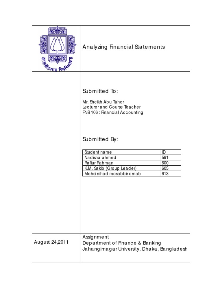 DESCO Financial Statement Analysis | PDF | Revenue | Expense