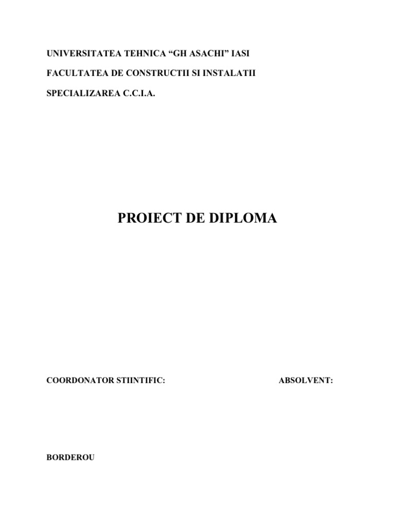 Proiect de Diploma Constructii | PDF