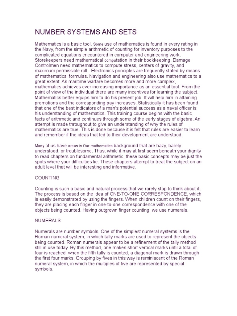 Understanding Number Systems | PDF | Numbers | Arithmetic