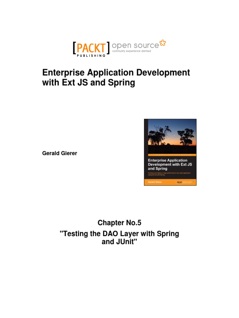 Enterprise Application Development With Ext JS and Spring | PDF | Unit ...