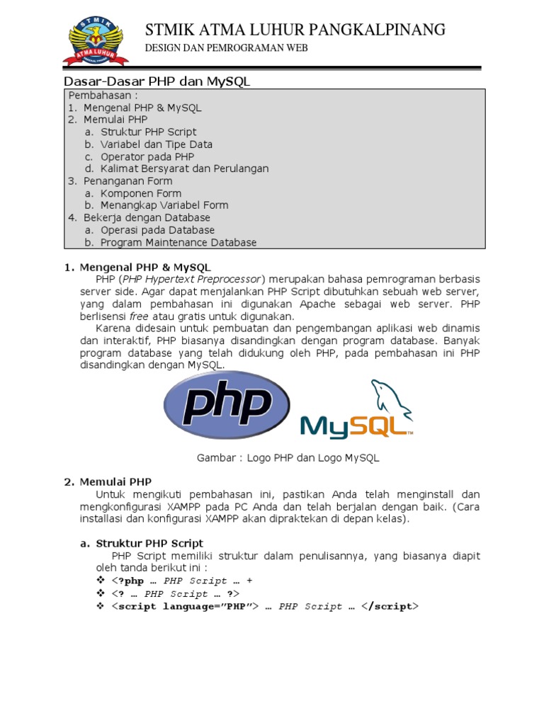 Cara Membuat Website Menggunakan Bahasa Pemrograman PHP | PDF | Metode ...