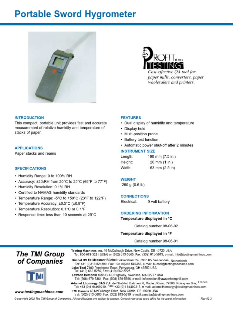 08 06 Portable Sword Hygrometer | PDF | Home & Garden | Computers