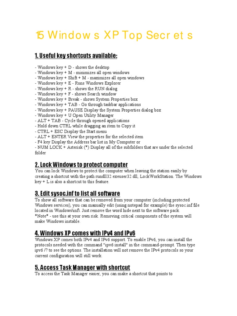 156 Comandos Para Windows Xp Microsoft Windows Windows How To Guide