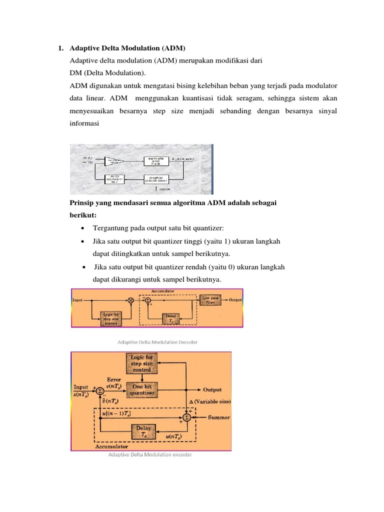 Adaptive Delta Modulation | PDF