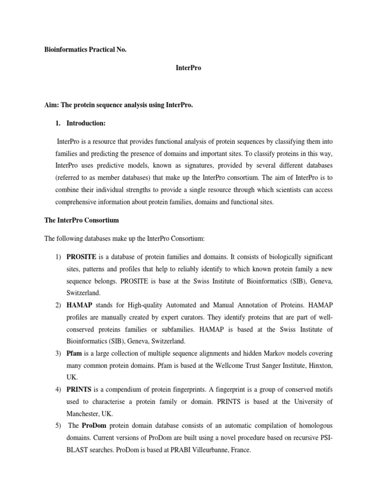 InterPro Protein Sequence Analysis Using Signatures | PDF | Protein Domain | Omics