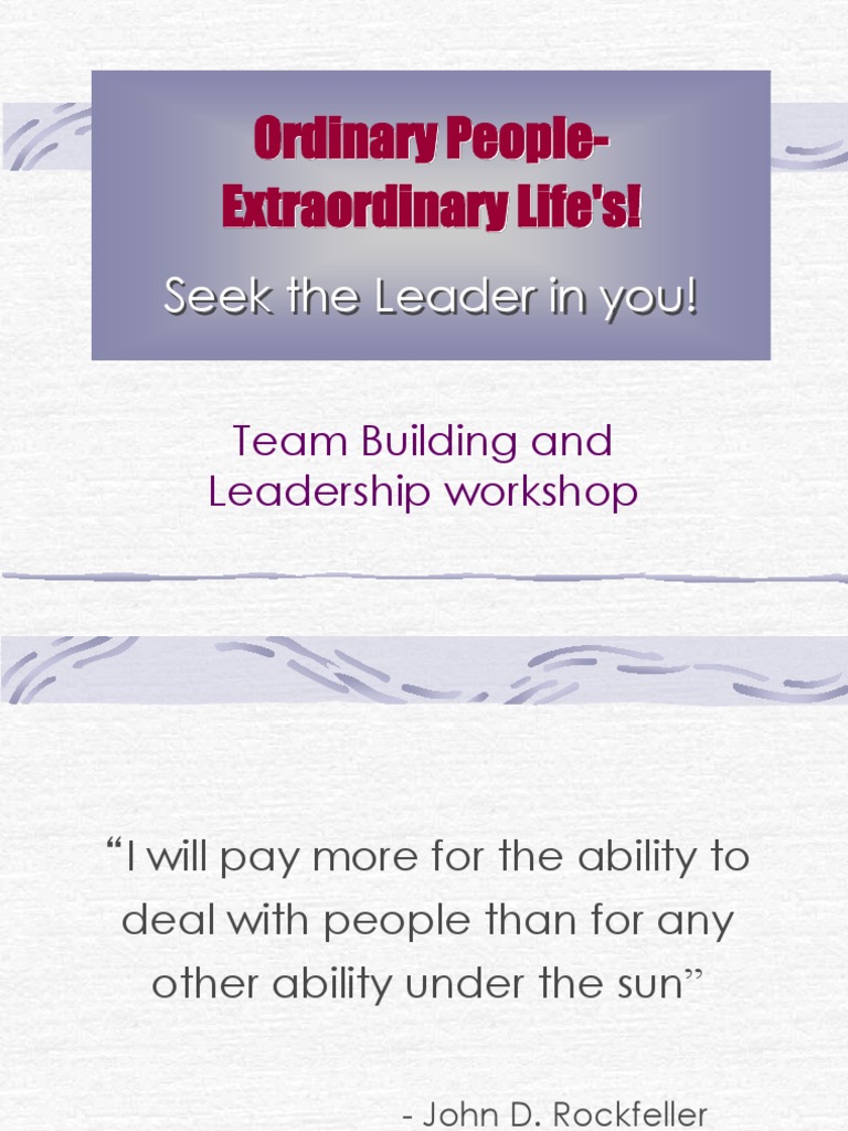Team Building Leadership Skills | PDF | Team Building | Id