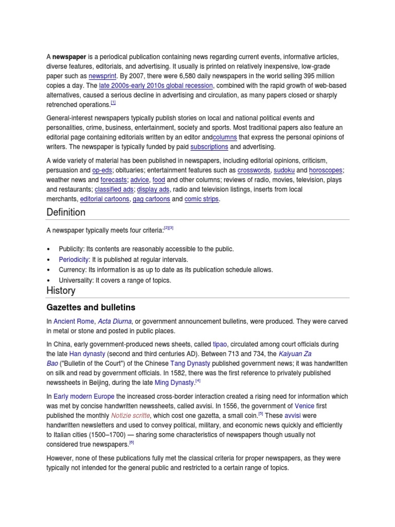 Geography of Newspaper | PDF | Newspapers | News Media