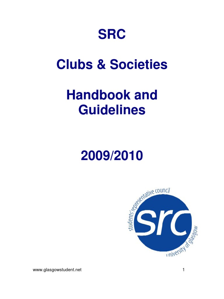 GUSRC Clubs & Socs - Handbook and Guidelines - 09/10 | PDF | Payments ...