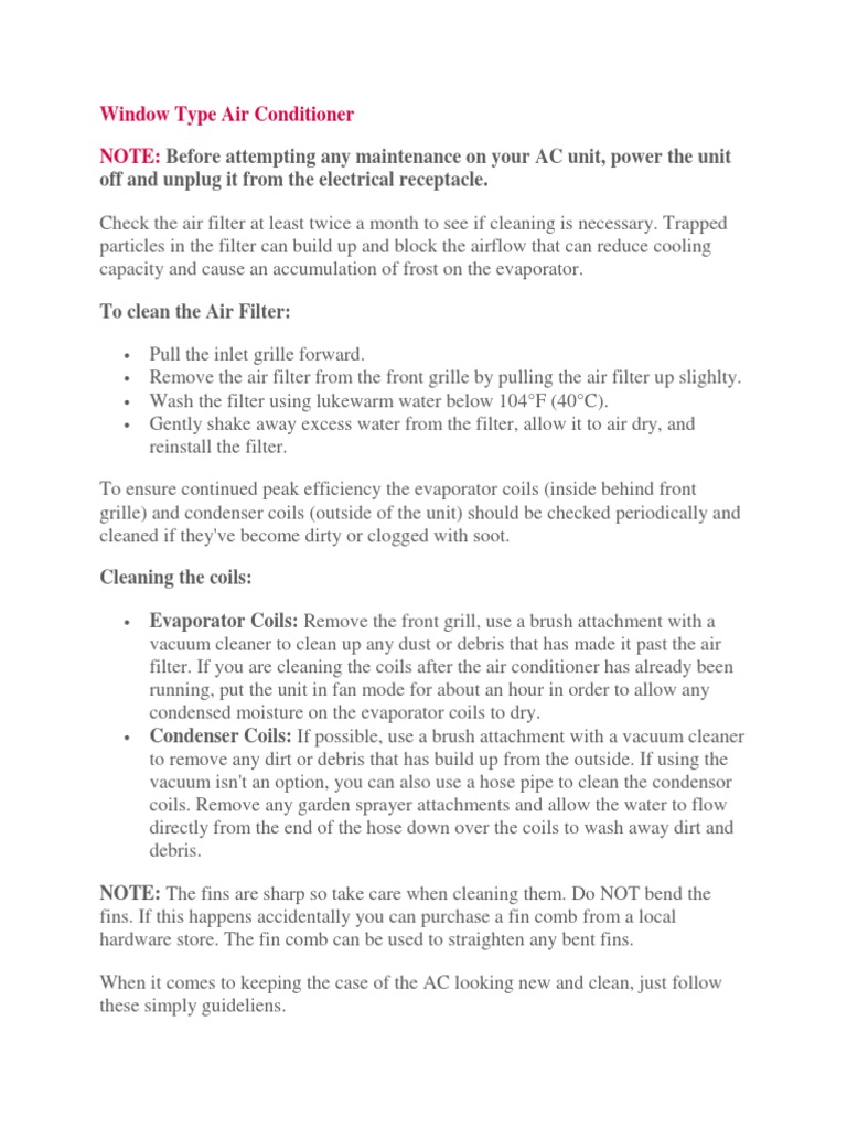 Window Type Air Conditioner | PDF | Mechanical Fan | Air Conditioning