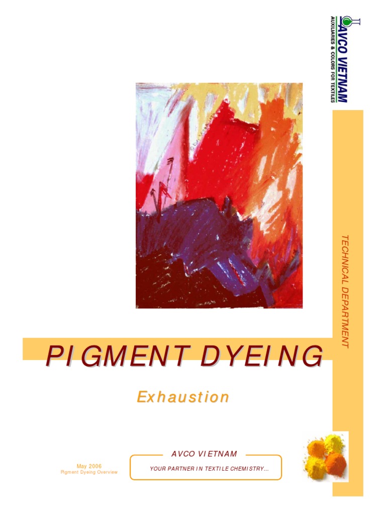 Pigment Dyeing Process Overview | PDF | Dyeing | Textiles