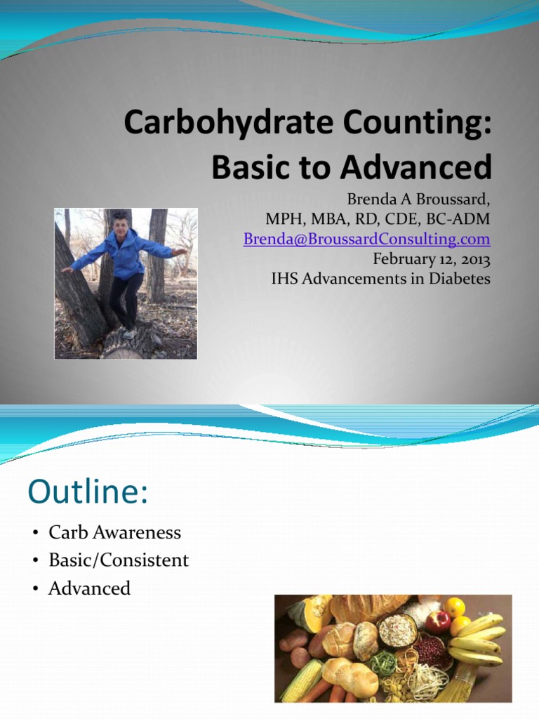 Handout Carb Counting 508c Diabetes Mellitus Diabetes Mellitus Type 2