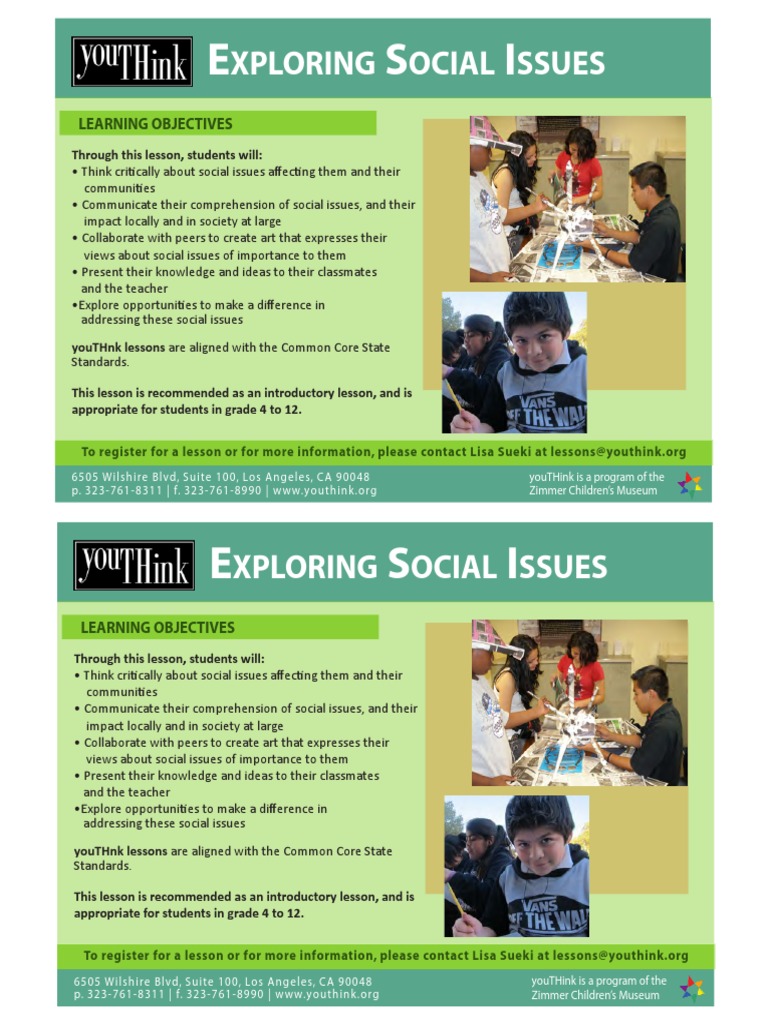 Engaging Students in Social Issues | PDF