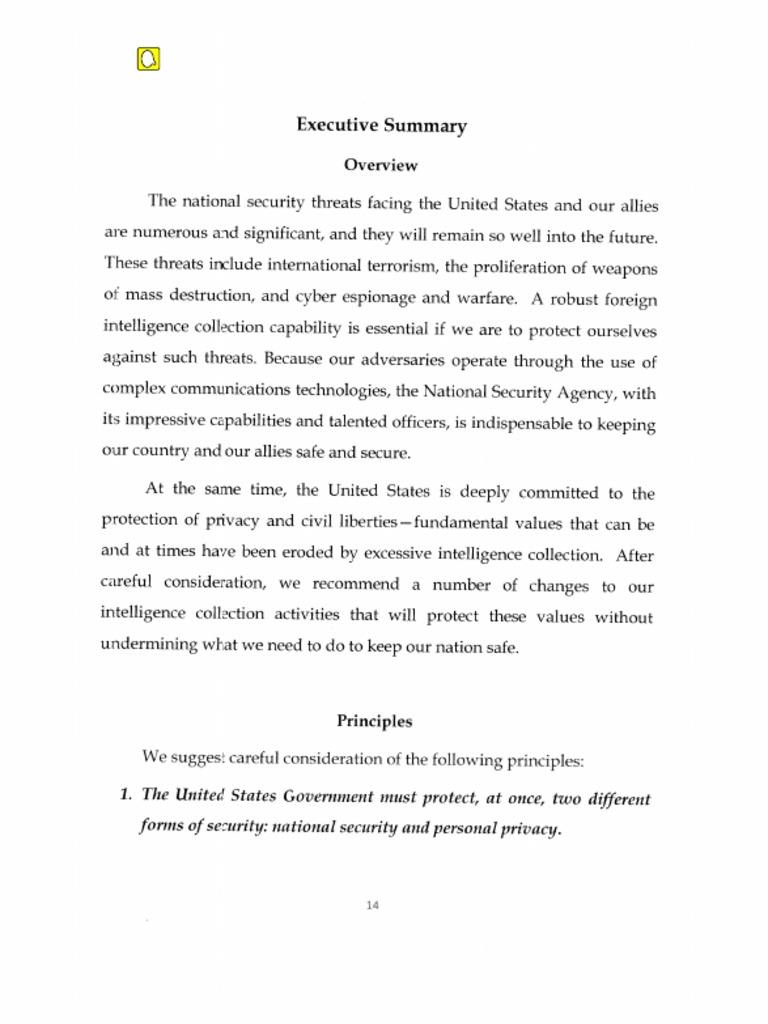 Obama NSA Report | PDF