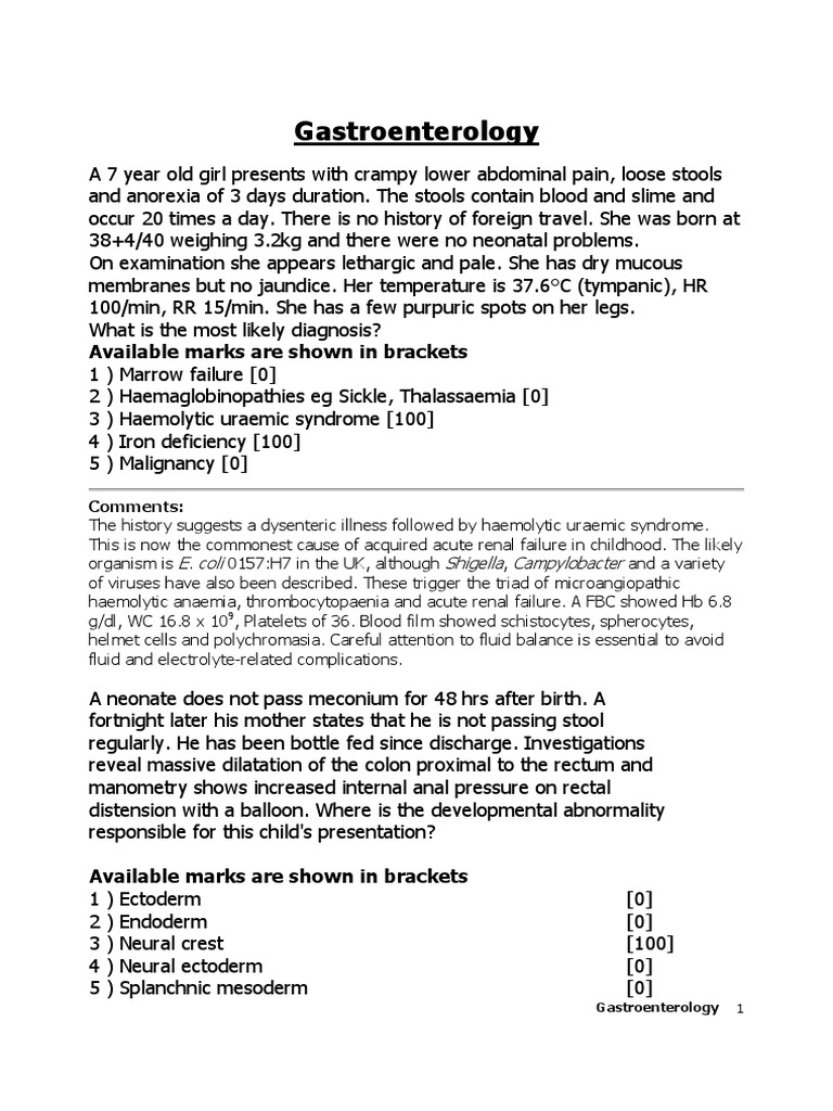 Gastroenterology Best R | PDF | Sensitivity And Specificity | Medical ...