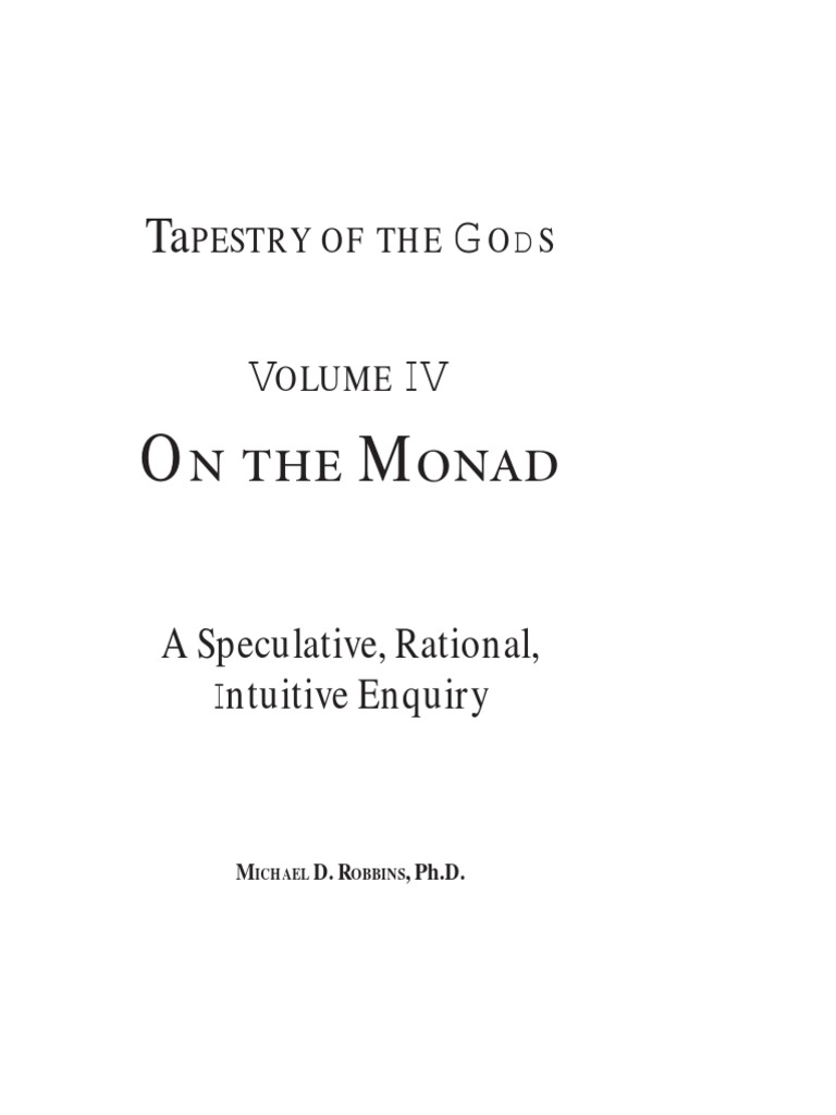 On The Monad | Absolute (Philosophy) | Western Philosophy