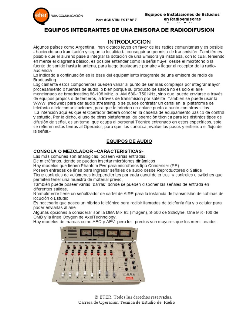 14 P Elementos de Emisora de Radio | PDF | Radio | Disco compacto