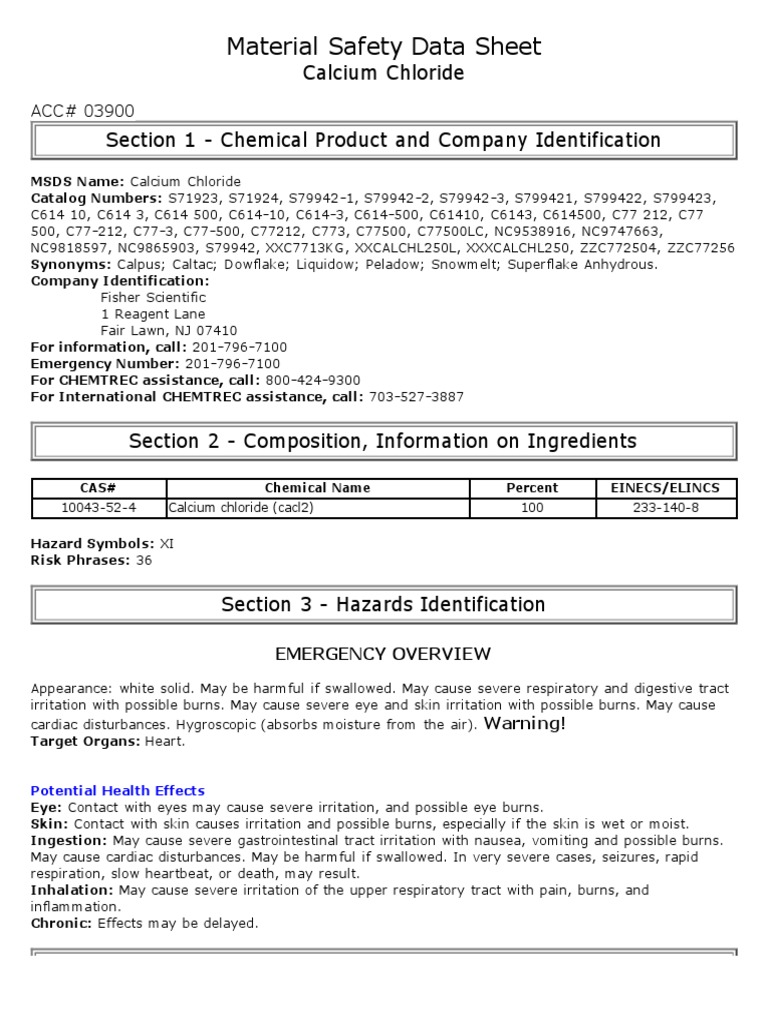 Babec.org=Files=MSDS=CaCl2 | Dangerous Goods | Personal Protective ...