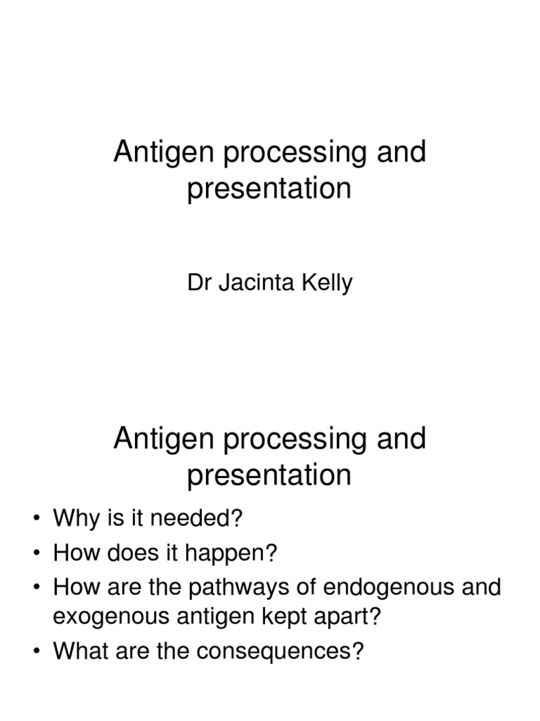 Antigen Processing and Presentation 09 | PDF | Antigen | T Cell