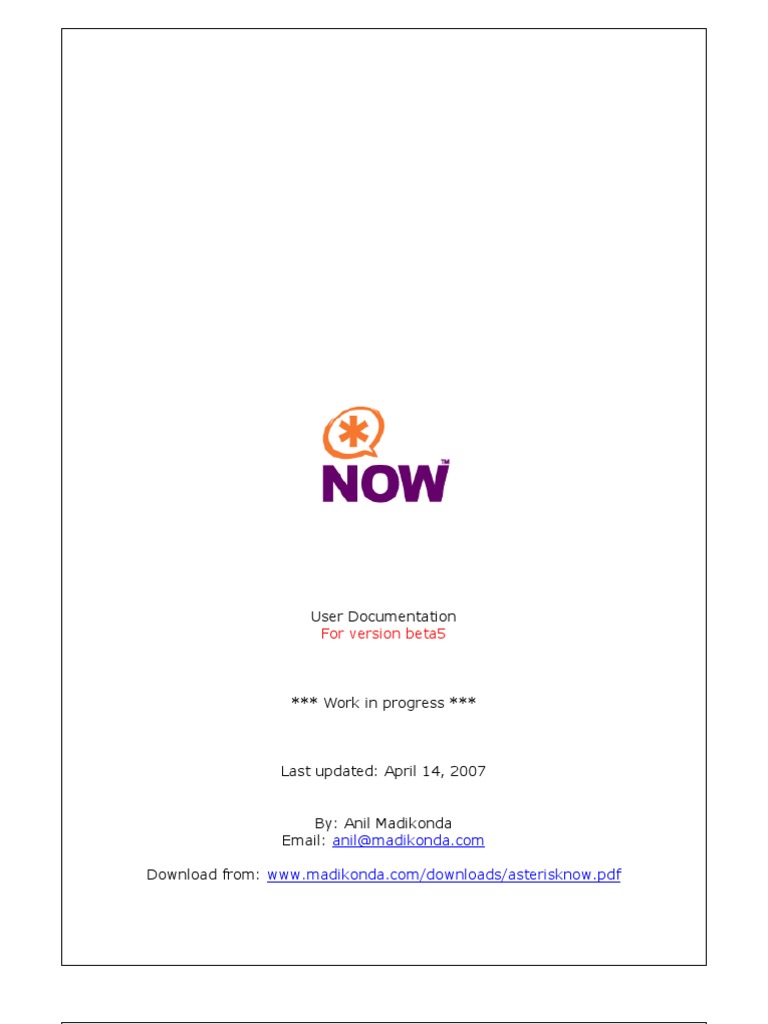 Asterisk Now | PDF | Voice Over Ip | Voicemail