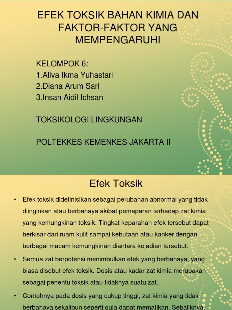 Efek Toksik | PDF