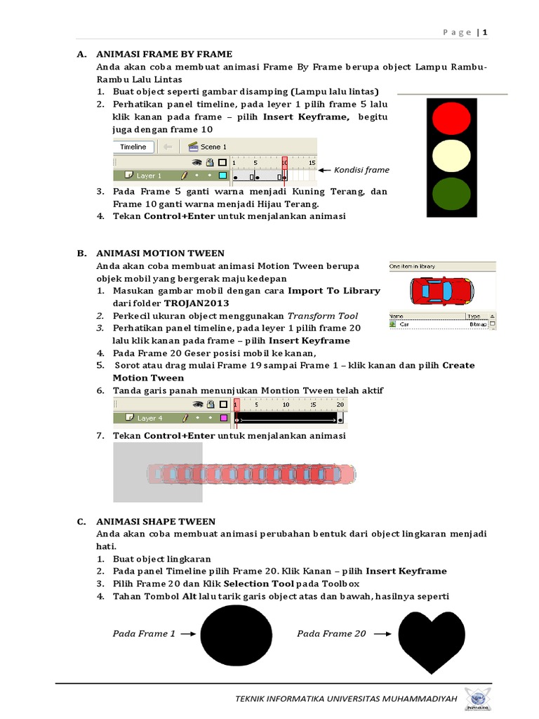 Modul Tutorial Pembuatan Animasi Dengan Menggunakan Macromedia Flash | PDF