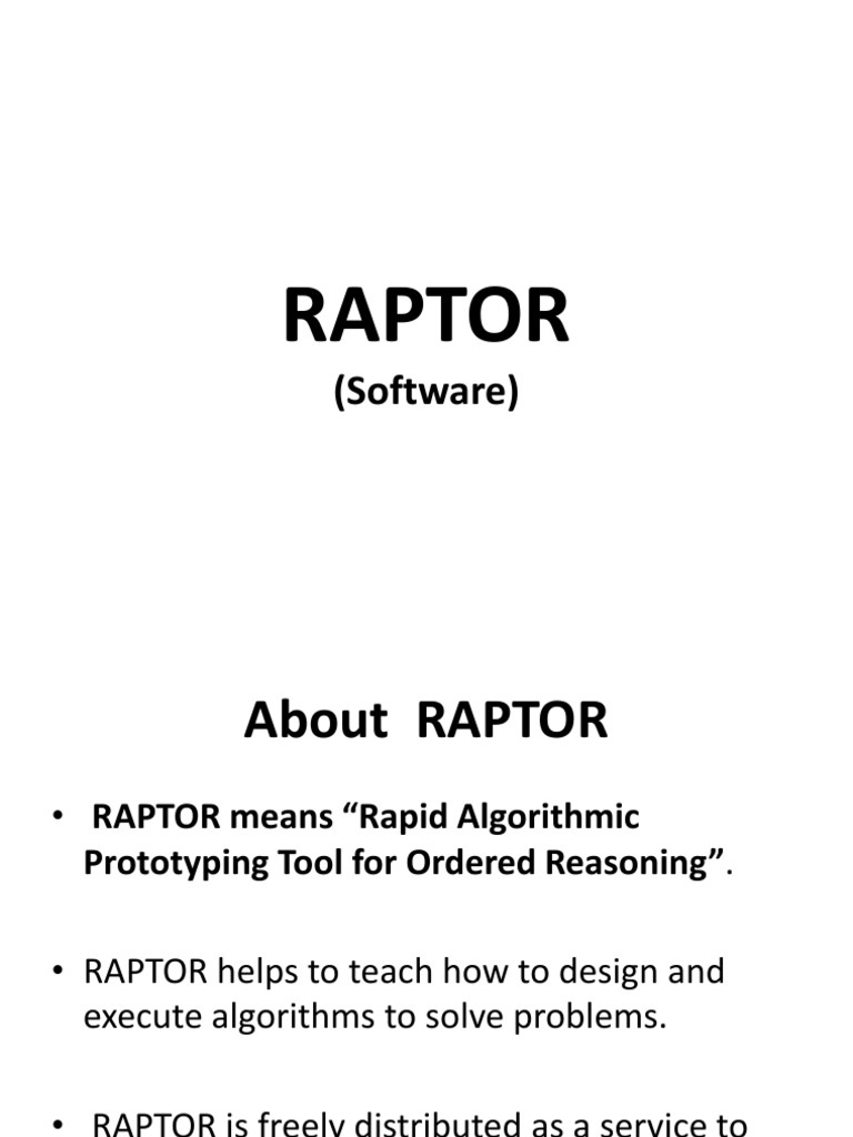 RAPTOR: Visual Programming for CS Education | PDF