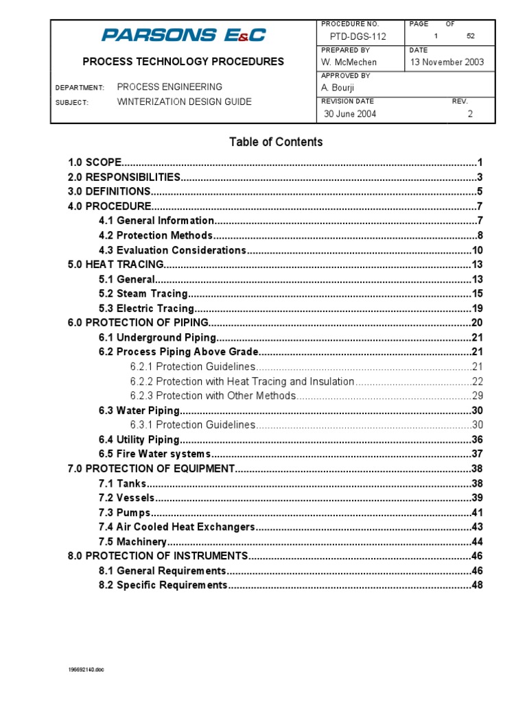 Winterization Design Guide | PDF | Thermal Insulation | Steam