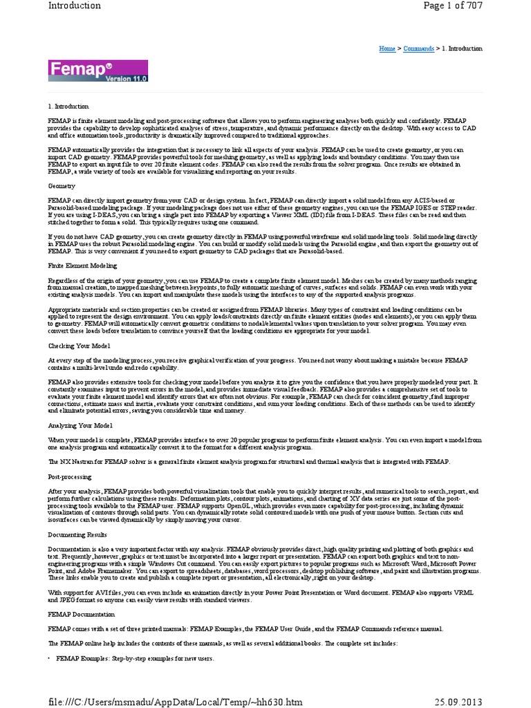 !commands Femap 11 | PDF | File Format | Computer File