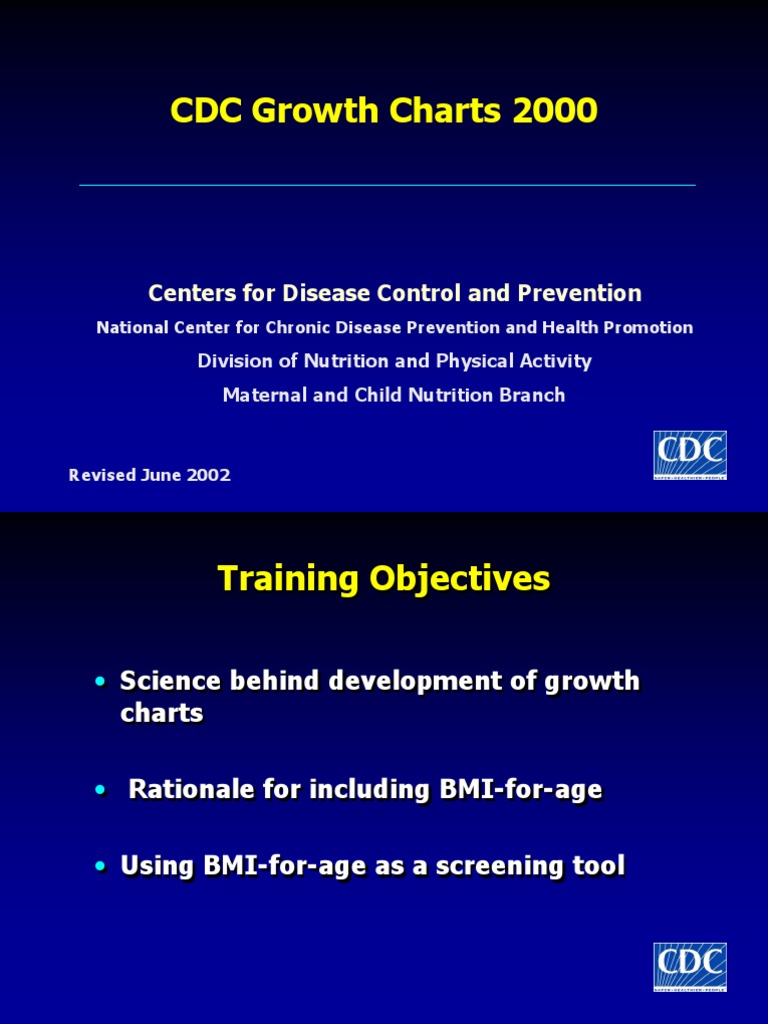 CDC BMI-for-Age Growth Charts Guide | PDF | Body Mass Index | Obesity