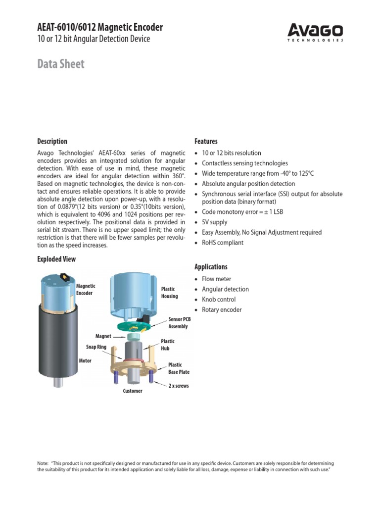 Absolute Encoder | PDF | Electronics | Electrical Engineering