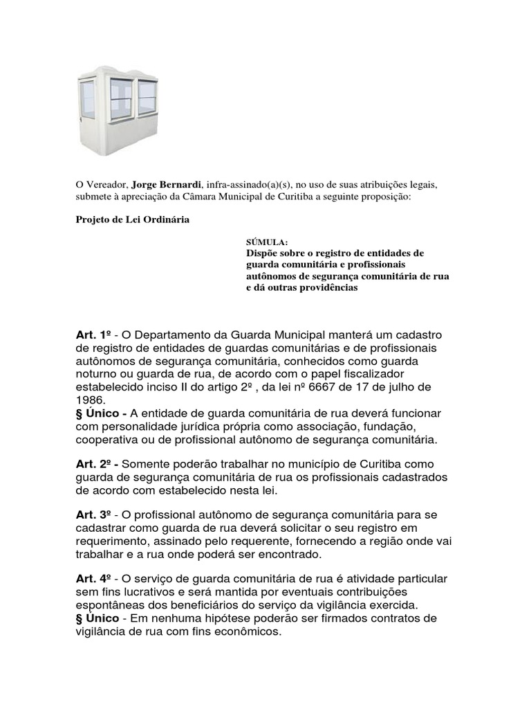 Guarda Noturno | PDF | Polícia | Justiça