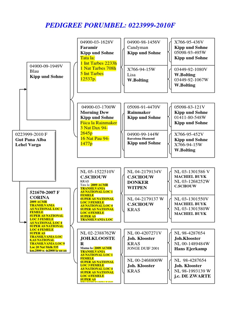 Pedigree Model | PDF