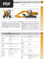 JCB 3DX Specifications Sheet | PDF | Loader (Equipment) | Transmission ...