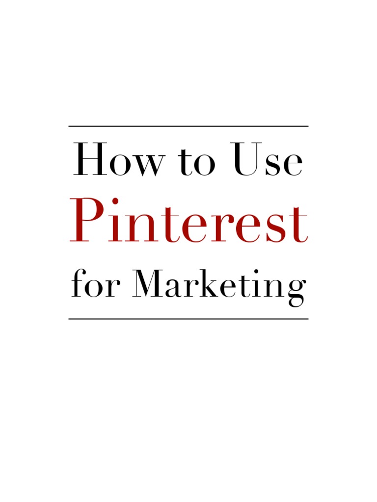 Pinterest Workshop Action Guide | PDF