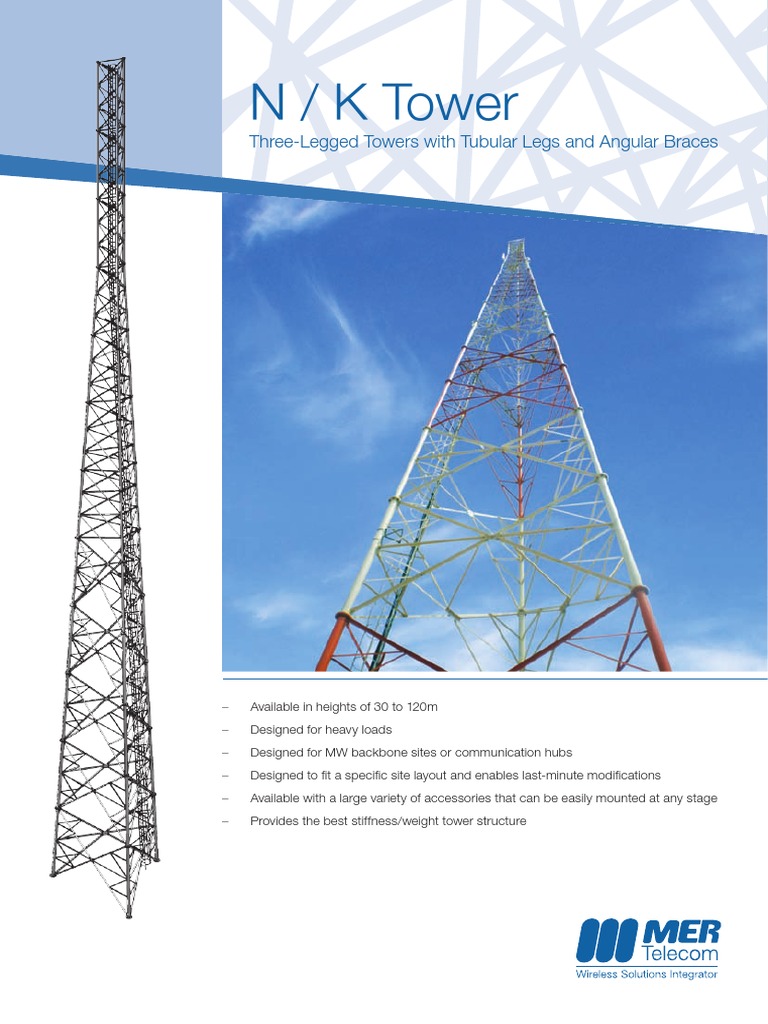 Three-Legged Angular Tower Specifications | PDF | Technology & Engineering