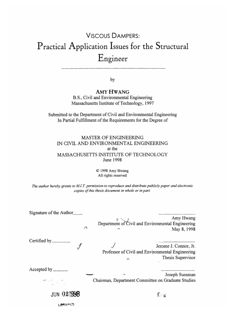 Viscous Damper | PDF | Viscoelasticity | Elasticity (Physics)