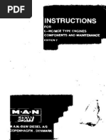 MAN B&W 6S50MC-C Engine Overview | PDF | Cylinder (Engine) | Engine ...