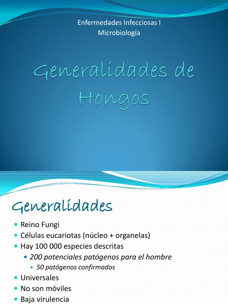 Generalidades de Hongos | PDF | Espora | Hongo
