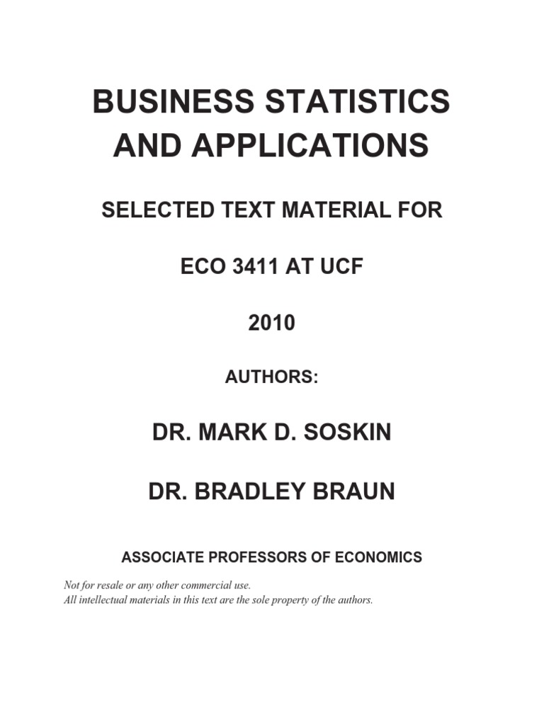 Book On Bussiness Statisitics!!! | Download Free PDF | Statistics ...