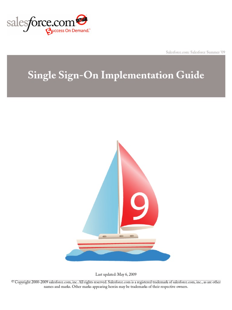 Salesforce Single Sign On | PDF | Authentication | Salesforce.Com