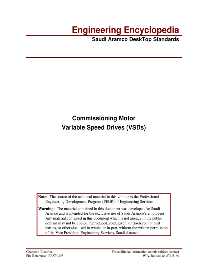 Commissioning Motor Variable Speed Drives (VSDS) | PDF | Power Inverter ...