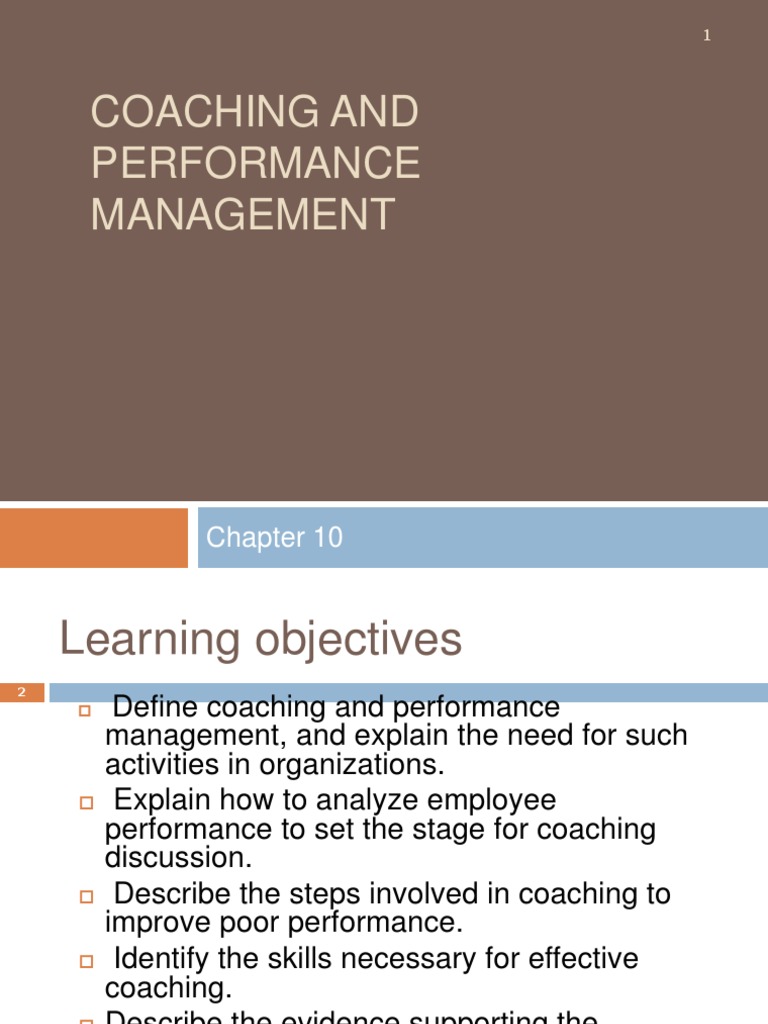The Essential Role of Coaching in Performance Management: A Guide to ...