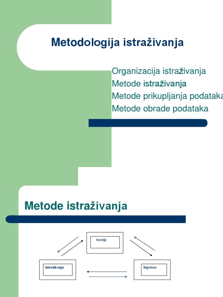 Metode Istrazivanja | PDF