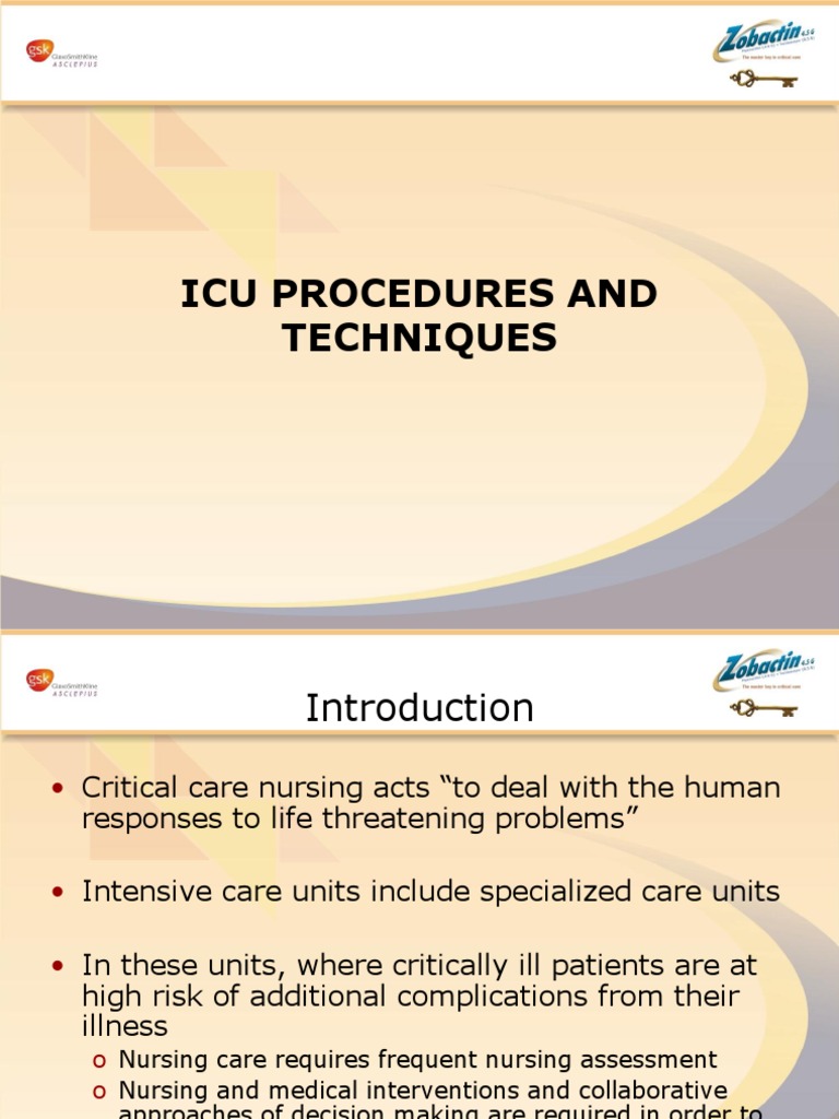 Icu Procedures and Techniques | PDF | Clinical Medicine | Human Anatomy