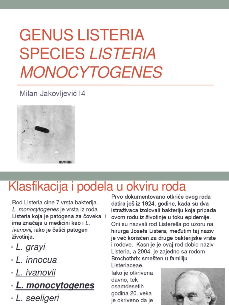 Listeria Monocytogenes | PDF